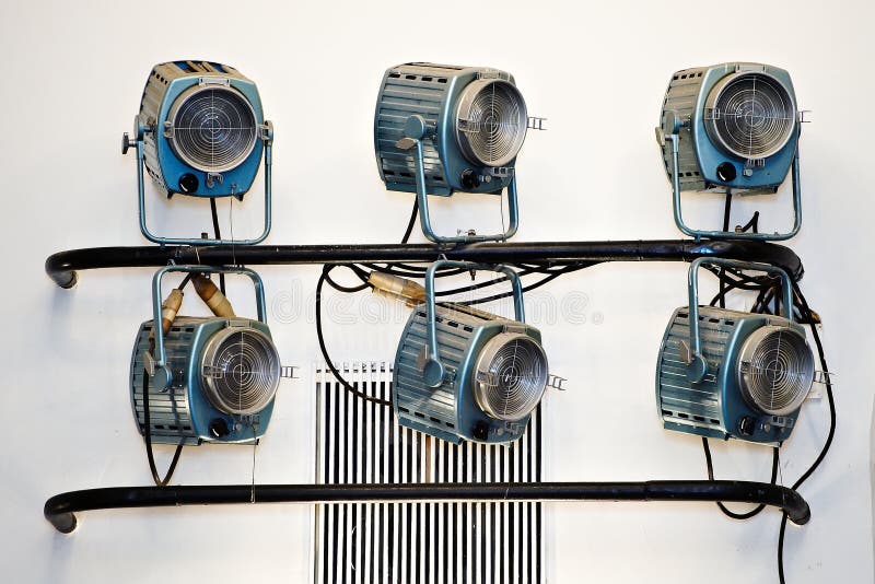 Theatrical Lighting Spotlight System Stock Photo - Image of powerful ...