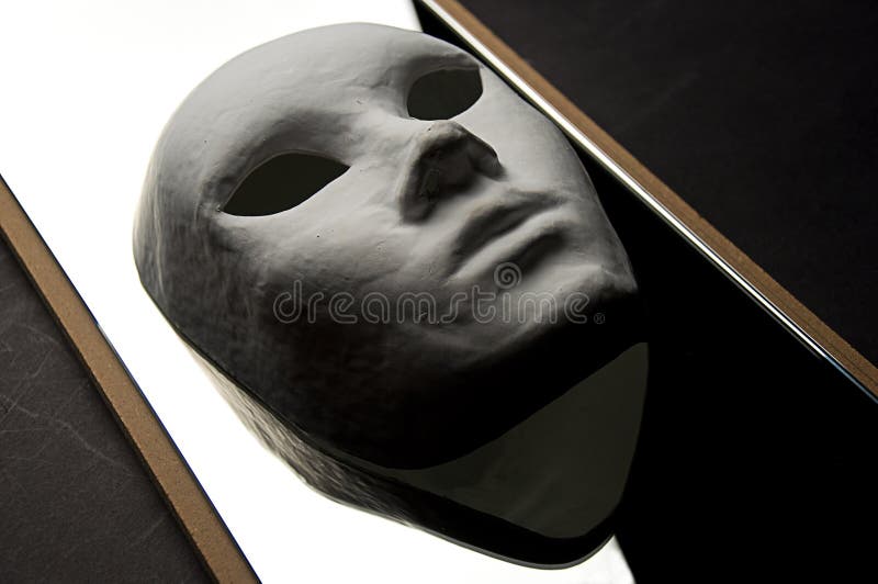 Theatrical mask reflection stock photo. Image of mirror - 51460574