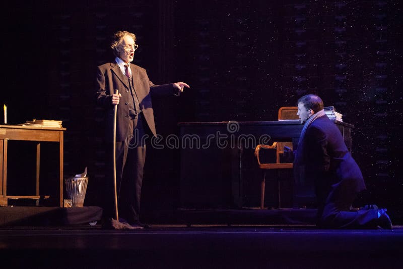 Theatrical Performance Acting on Stage Editorial Image - Image of ...