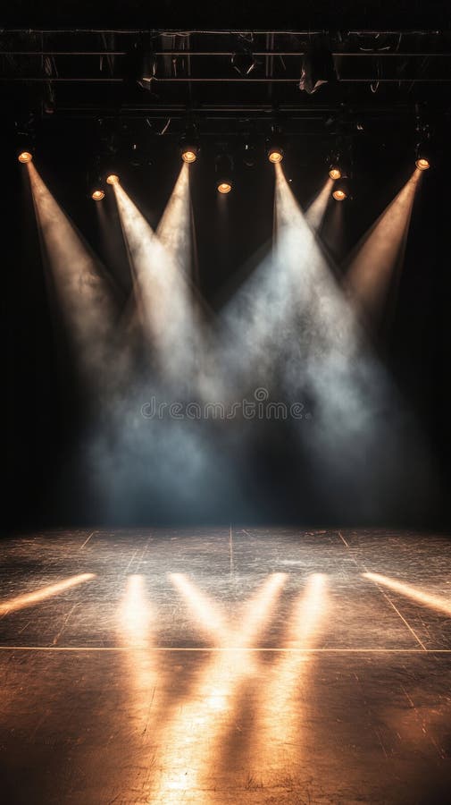 Theatrical Stage Dramatic Lighting Smoke Effects Creating Atmospheric ...