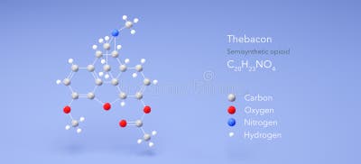 Thebacon Molecule, Molecular Structures, Dihydrocodeinone Enol Acetate ...