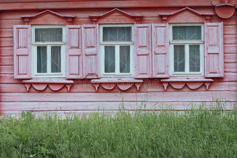Thee Beautiful Old Windows with Beautifully Designed Platbands Window ...