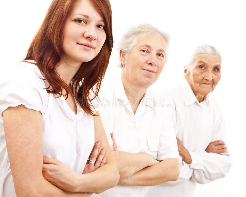 Two generations stock image. Image of pretty, senior, generation - 3606195