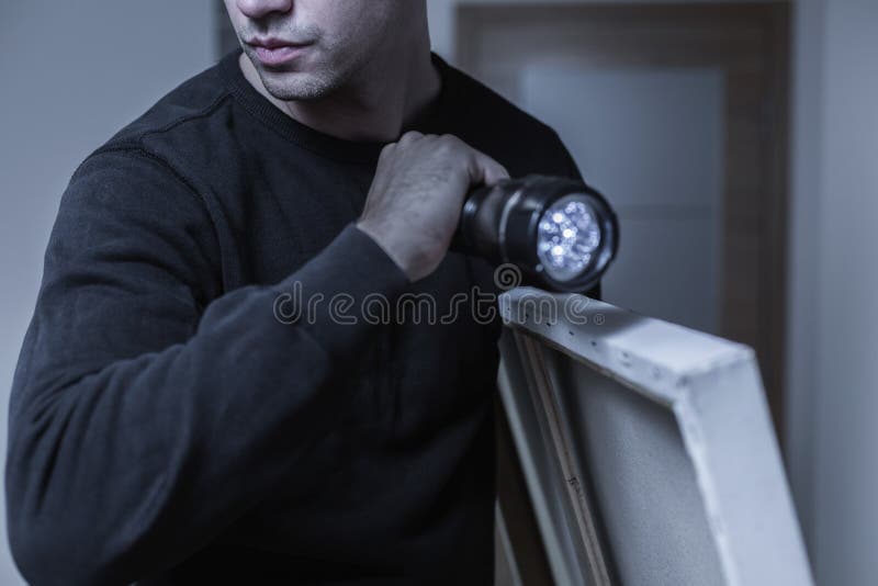 Theft of valuable picture stock photo. Image of burglary - 62568880