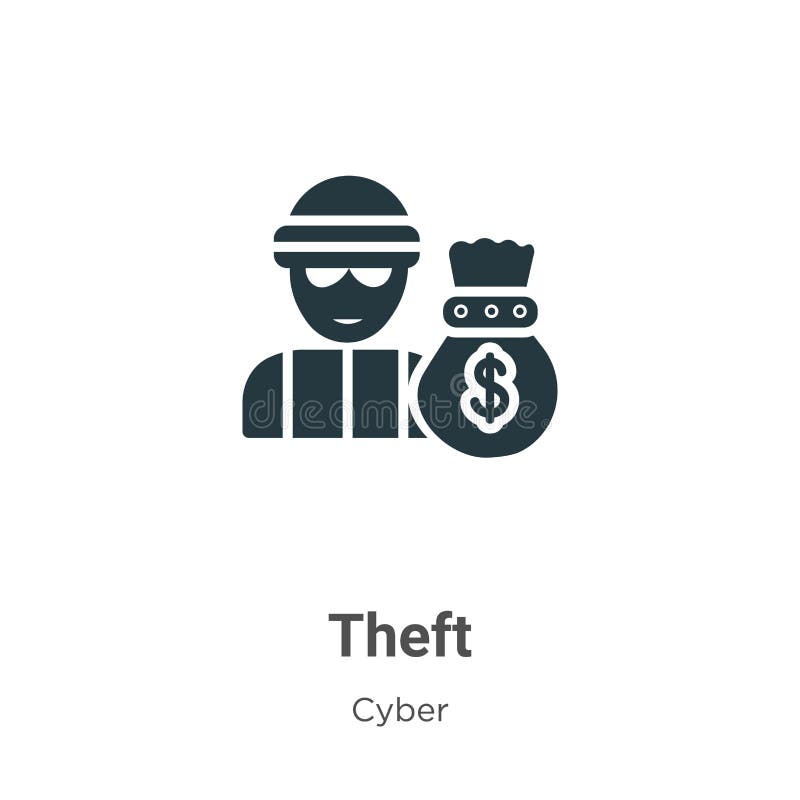 Theft Icon In Trendy Design Style. Theft Icon Isolated On White ... Theft Icon In Trendy Design Style. Theft Icon Isolated On White ...
