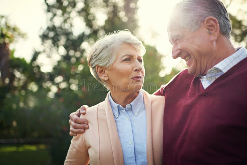 Their Bond is Unbreakable. an Affectionate Senior Couple Enjoying Some ...