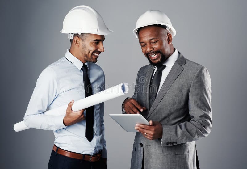 Their Partnership is Built on a Solid Foundation. Two Civil Engineers ...