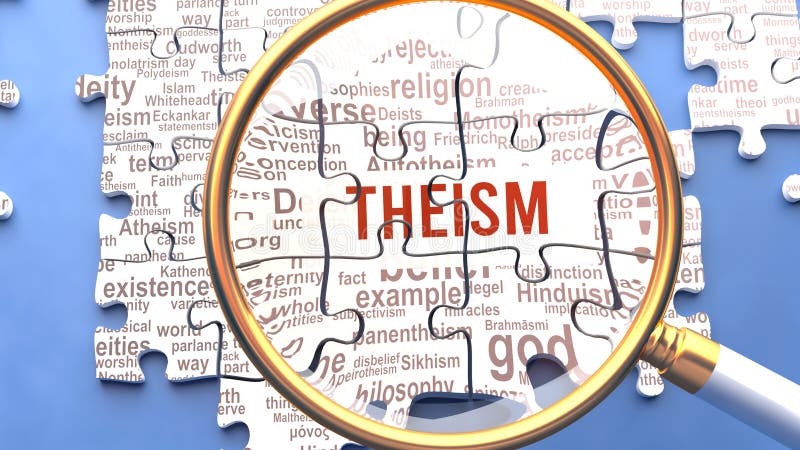 Theism and Related Ideas on a Puzzle Pieces. a Metaphor Showing ...