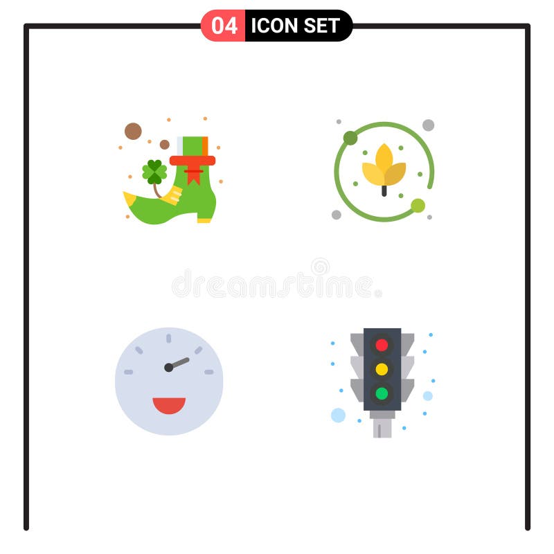 4 User Interface Flat Icon Pack of Modern Signs and Symbols of Boot ...