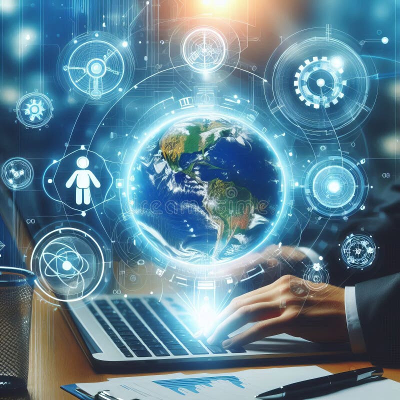 Theme Futuristic and High Tech with a Focus on Innovation Stock ...