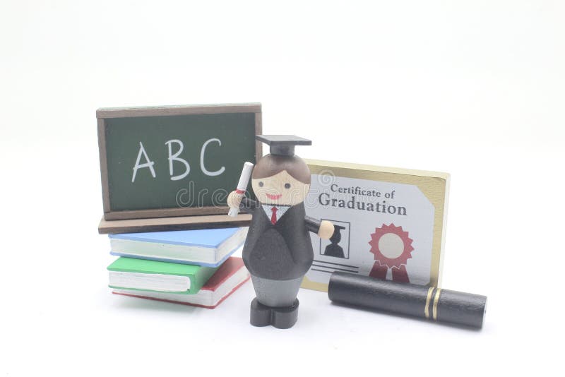 The Theme of Mini Figure Graduation Concept Stock Photo - Image of ...