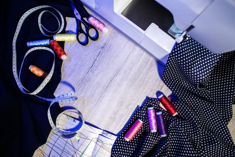 The Theme of Needlework , Sewing, Dressmaking, Sewing Machine Stock ...