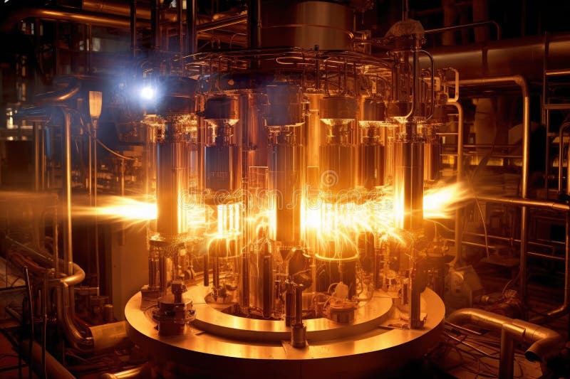 Theme of Nuclear Fusion. Large Experimental Setup in a Laboratory with ...