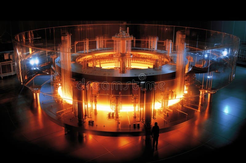 Theme of Nuclear Fusion. Large Experimental Setup in a Laboratory with ...