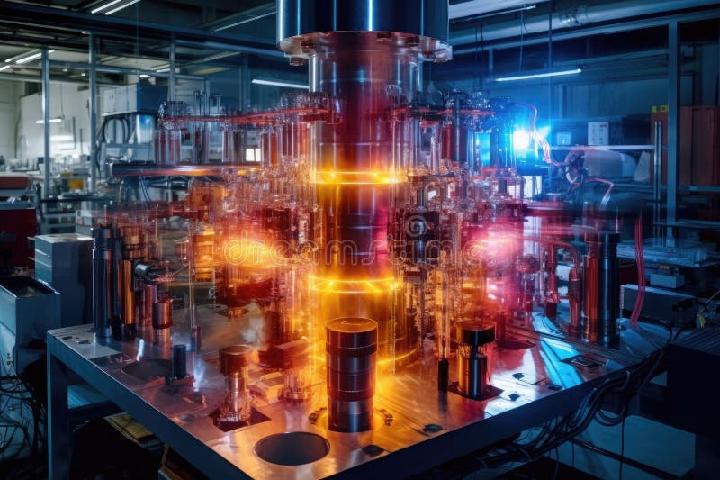 Theme of Nuclear Fusion. Large Experimental Setup in a Laboratory with ...