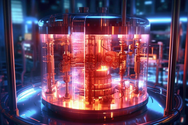 Theme of Nuclear Fusion. Large Experimental Setup in a Laboratory with ...