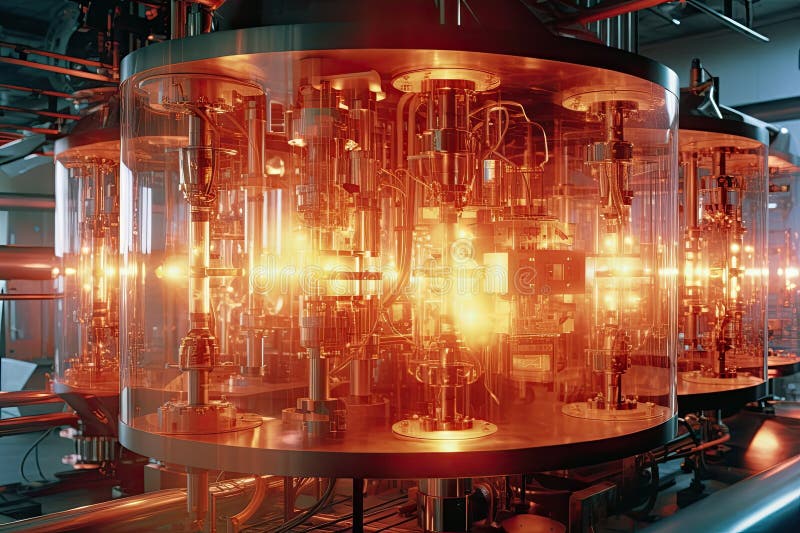 Theme of Nuclear Fusion. Large Experimental Setup in a Laboratory with ...