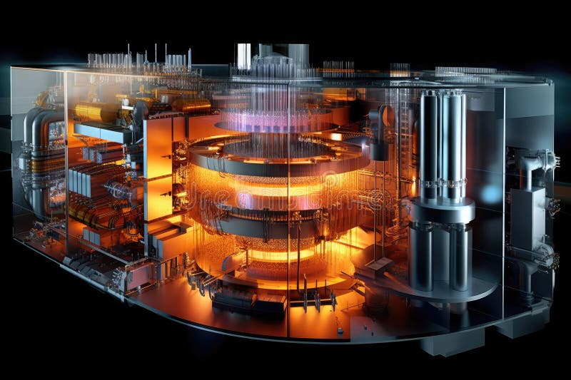 Theme of Nuclear Fusion. Large Experimental Setup in a Laboratory with ...