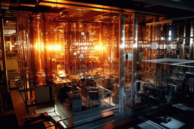 Theme of Nuclear Fusion. Large Experimental Setup in a Laboratory with ...