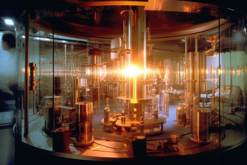 Theme of Nuclear Fusion. Large Experimental Setup in a Laboratory with ...