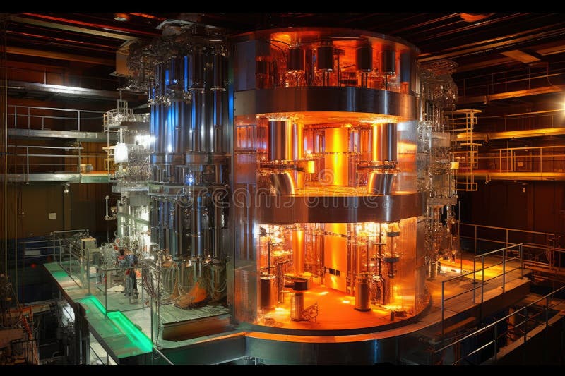 Theme of Nuclear Fusion. Large Experimental Setup in a Laboratory with ...