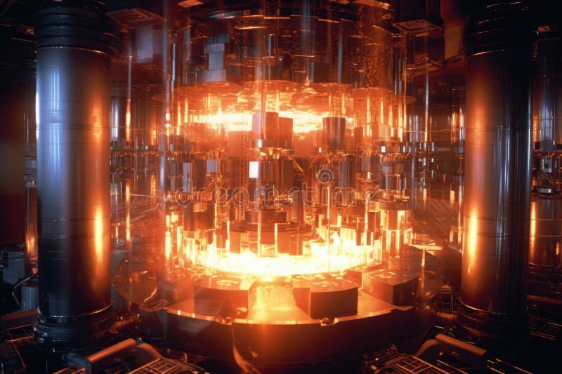 Theme of Nuclear Fusion. Large Experimental Setup in a Laboratory with ...