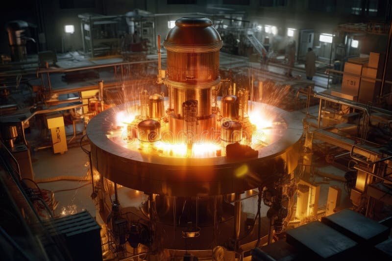 Theme of Nuclear Fusion. Large Experimental Setup in a Laboratory with ...