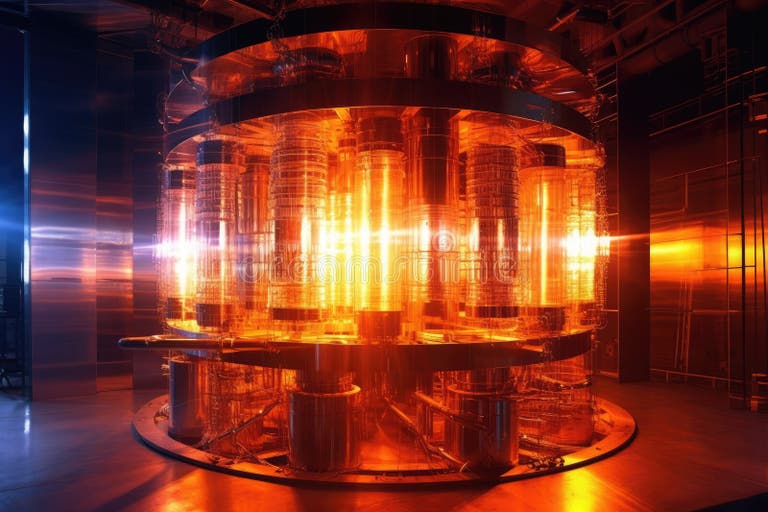 Theme of Nuclear Fusion. Large Experimental Setup in a Laboratory with ...