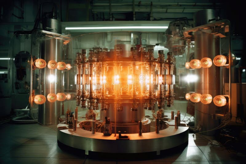 Theme of Nuclear Fusion. Large Experimental Setup in a Laboratory with ...