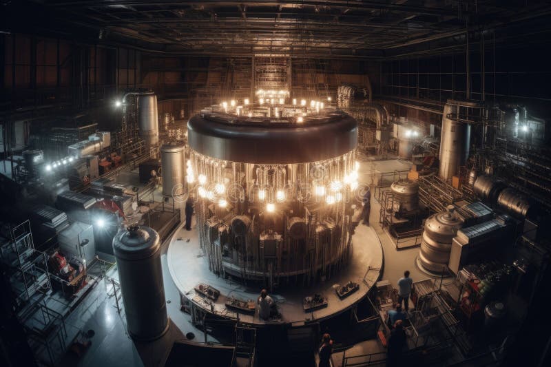 Theme of Nuclear Fusion. Large Experimental Setup in a Laboratory with ...