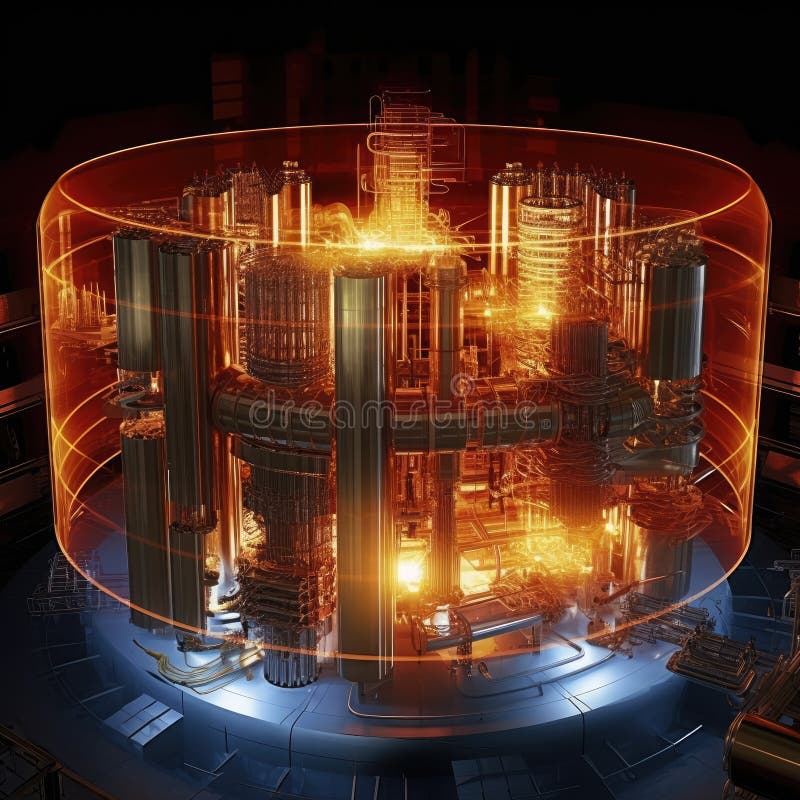 Theme of Nuclear Fusion. Large Experimental Setup in a Laboratory with ...