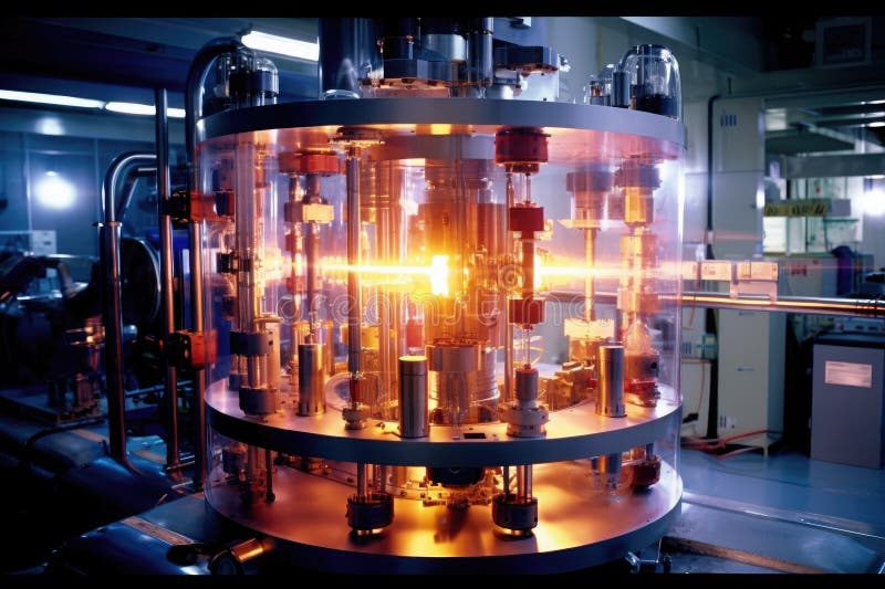 Theme of Nuclear Fusion. Large Experimental Setup in a Laboratory with ...