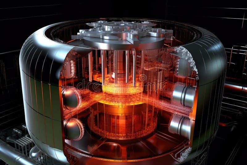 Theme of Nuclear Fusion. Large Experimental Setup in a Laboratory with ...