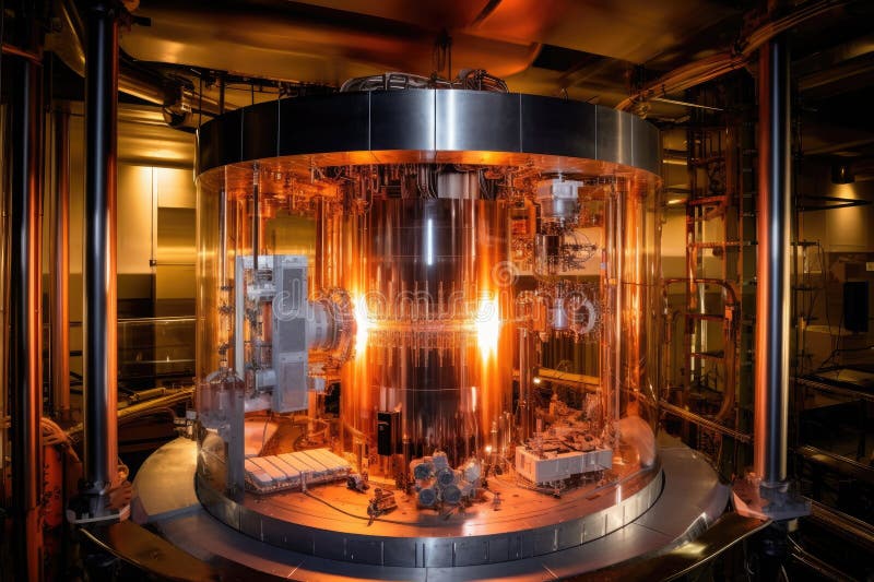 Theme of Nuclear Fusion. Large Experimental Setup in a Laboratory with ...