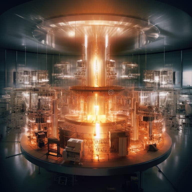 Theme of Nuclear Fusion. Large Experimental Setup in a Laboratory with ...