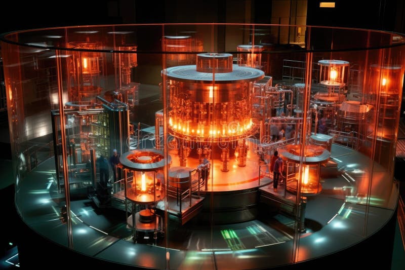 Theme of Nuclear Fusion. Large Experimental Setup in a Laboratory with ...