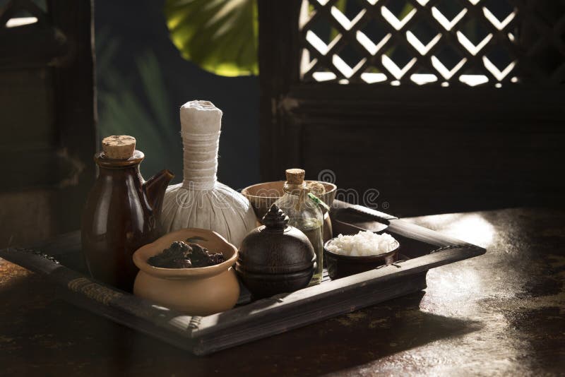 Theme Objects on Tropic Color Back Stock Image - Image of relaxation ...