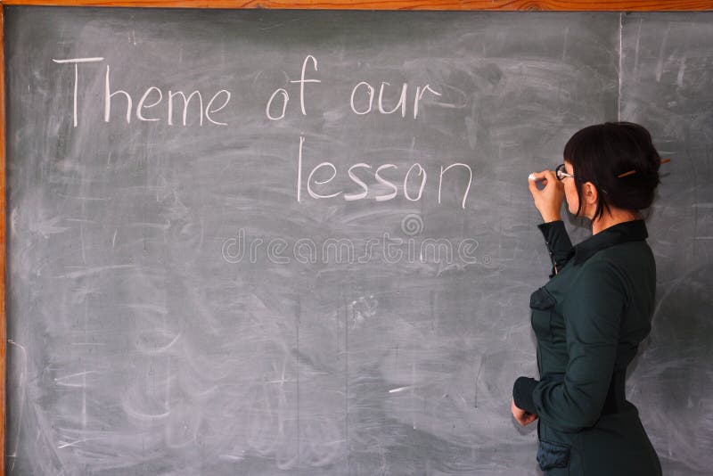 Theme of our lesson stock image. Image of academic, pupil - 11008509