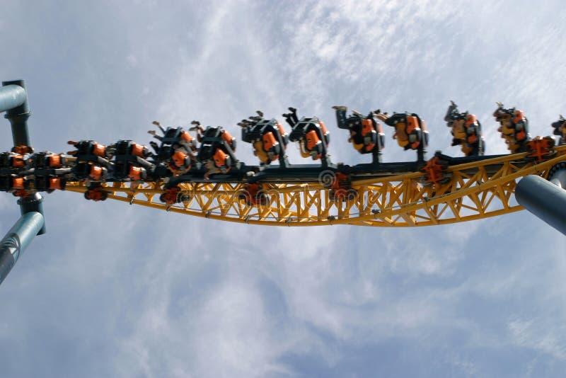 Theme Park Roller Coaster stock photo. Image of outdoors - 2409954