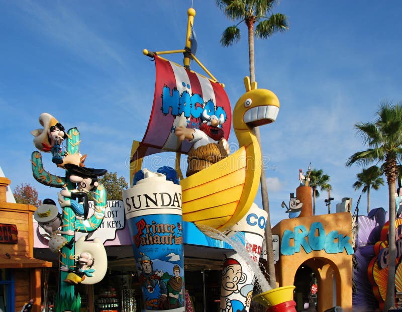 Theme Park Universal Studios in Orlando, Florida Editorial Photography ...