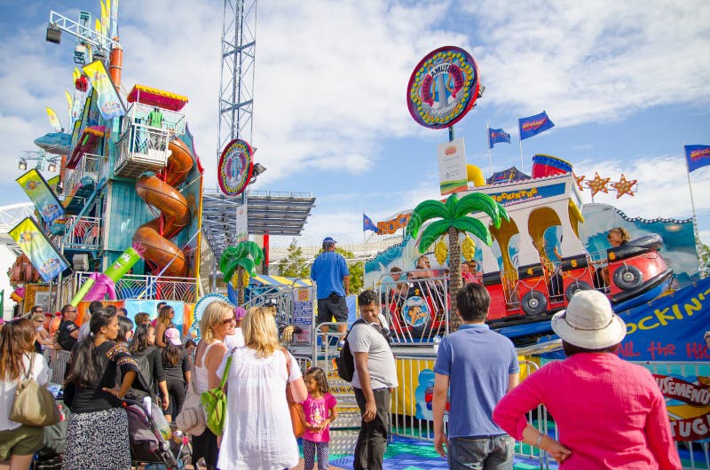 The Theme Park Zone at Sydney Royal Easter Show. Editorial Stock Image ...