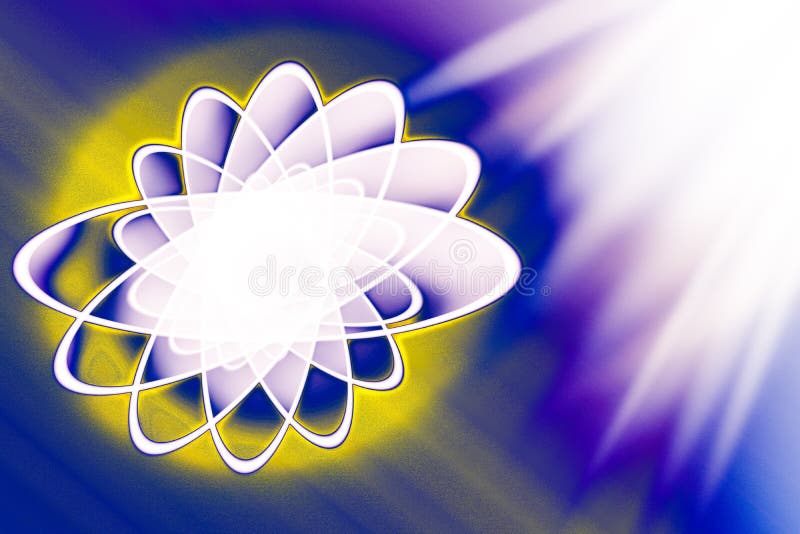 Atomic Particle Background As Theme of Physics Stock Illustration ...