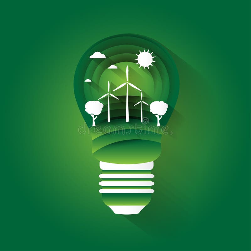 Theme of Preserving the Environment Stock Vector - Illustration of ...