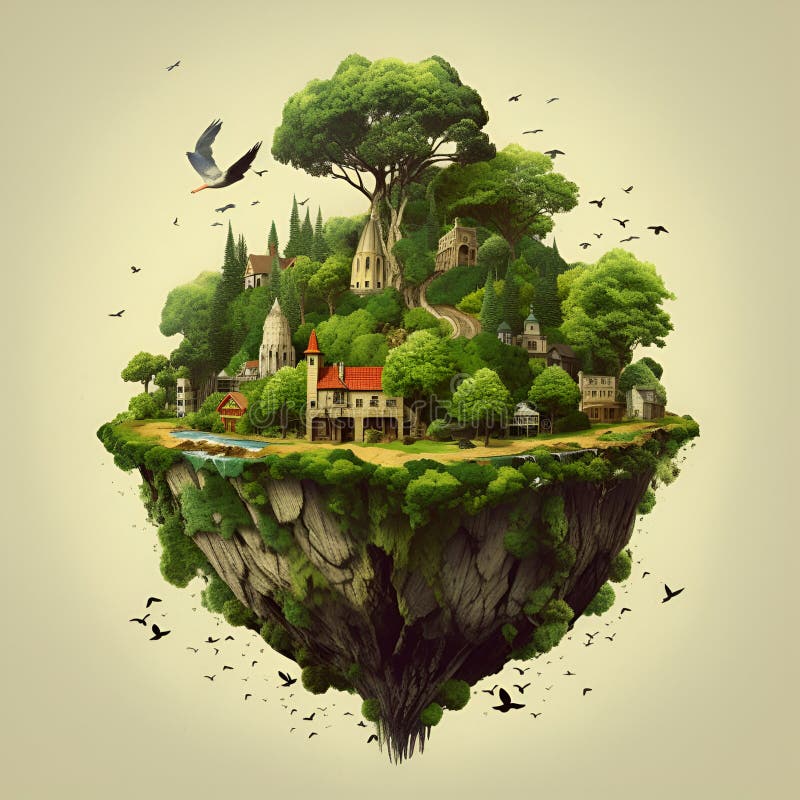 The Theme is the Problem of Ecology, Pollution of the World. Generative ...