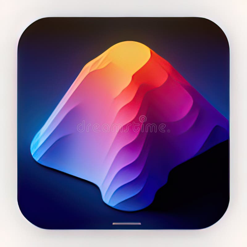 Theme Software App Icon. Generative AI. Stock Photo - Image of ...