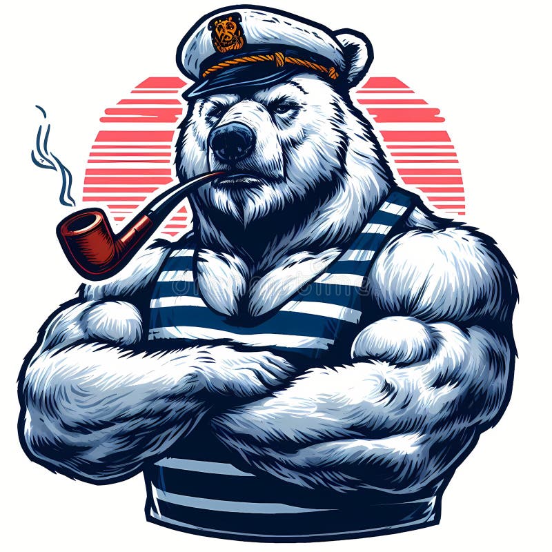 Themed Avatar : Brutal Polar Bear Serving in the Army in the Navy Stock ...