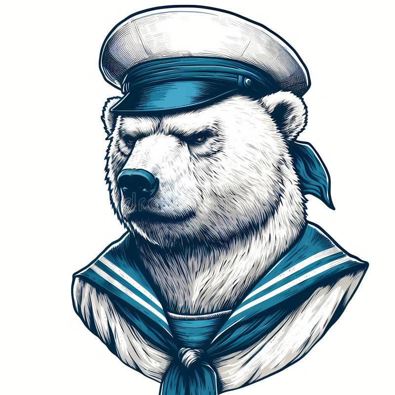 Themed Avatar : Brutal Polar Bear Serving in the Army in the Navy Stock ...