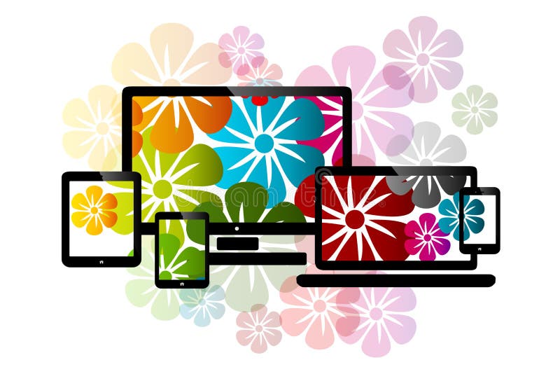 Themes stock vector. Illustration of template, icon, gadgets - 44918581