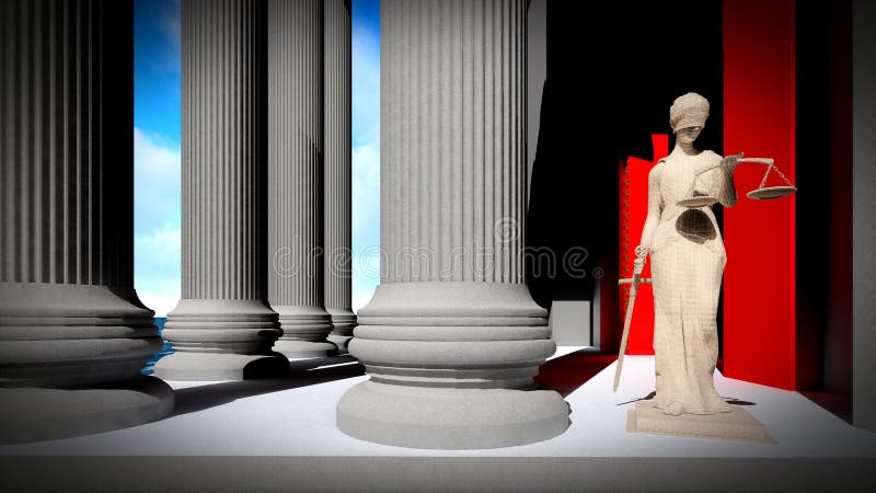 Themis - Lady of Justice in Court Stock Photo - Image of choice ...