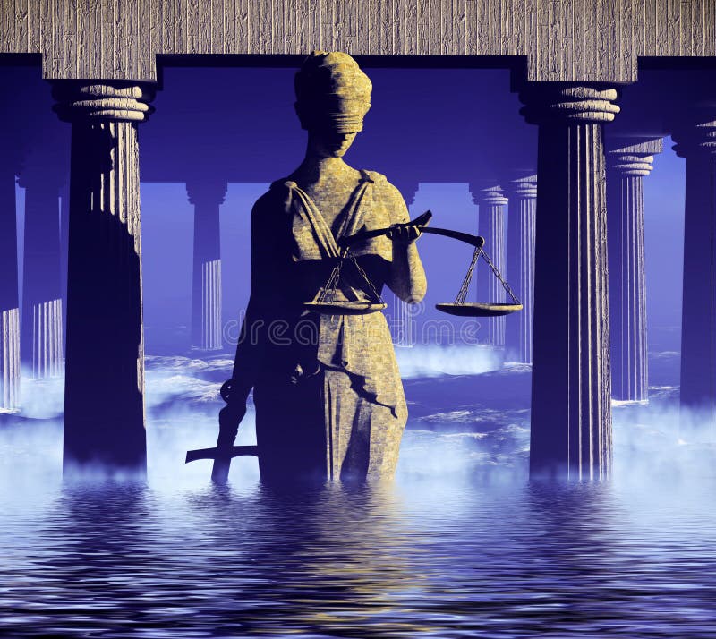 Themis - Lady of Justice in Court Stock Photo - Image of choice ...